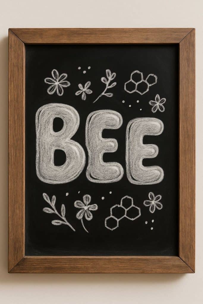 21 Bee Chalkboard Art Ideas That Offer Cheer and Charm - Living Tickled