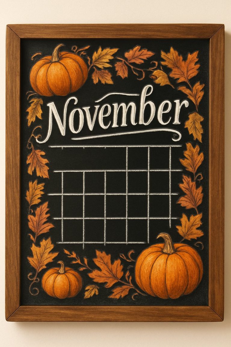 24 November Chalkboard Art Ideas for Your Monthly Creativity