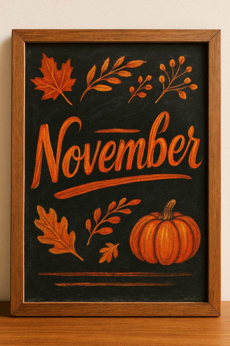24 November Chalkboard Art Ideas for Your Monthly Creativity