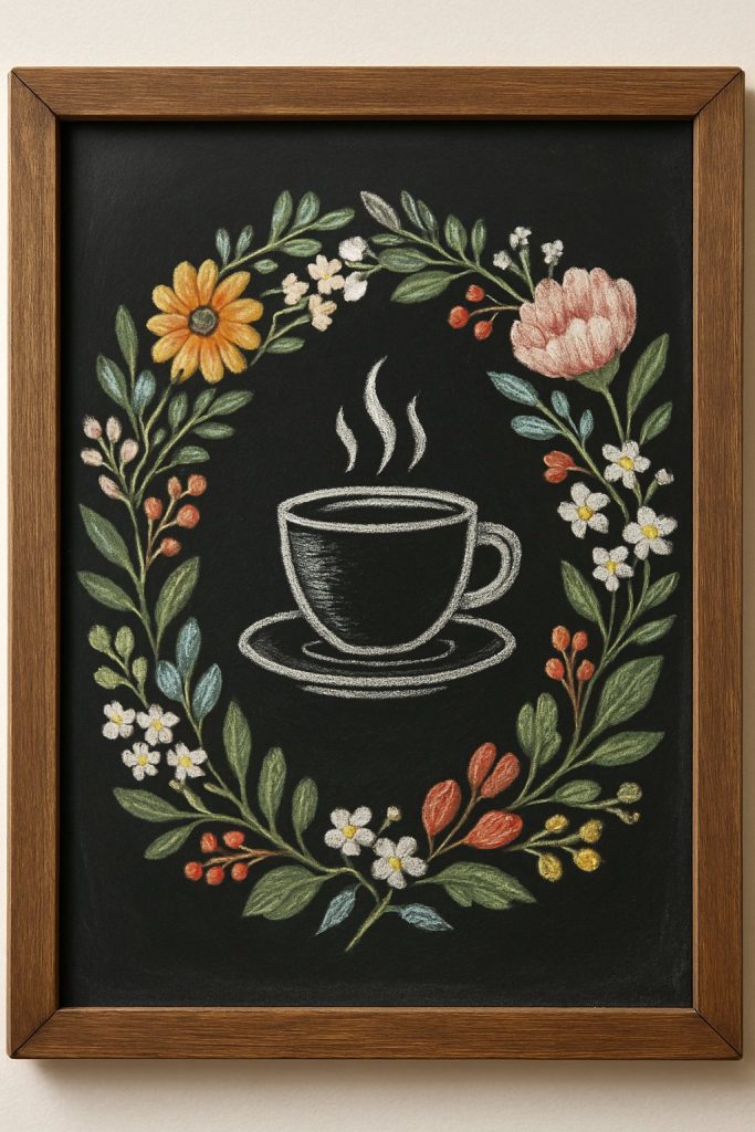 24 Coffee Chalkboard Art Ideas To Perk Up Your Kitchen Decor - Living ...