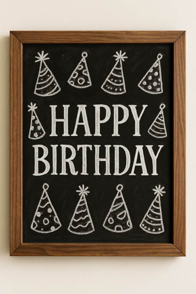 17 Happy Birthday Chalkboard Art Ideas to Brighten Your Celebration ...