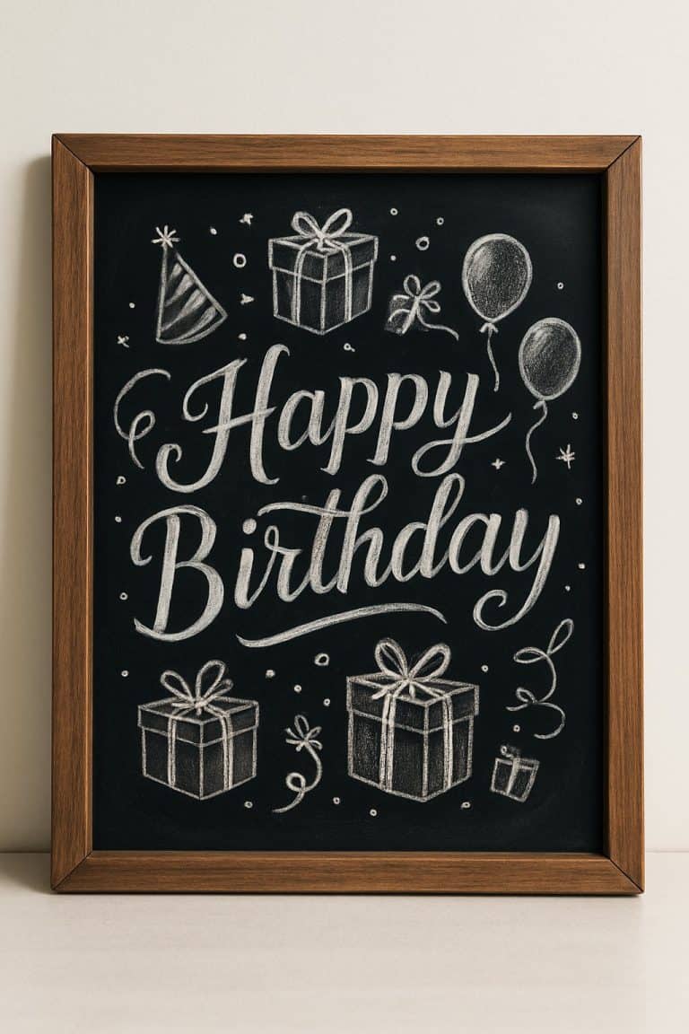 17 Happy Birthday Chalkboard Art Ideas to Brighten Your Celebration ...