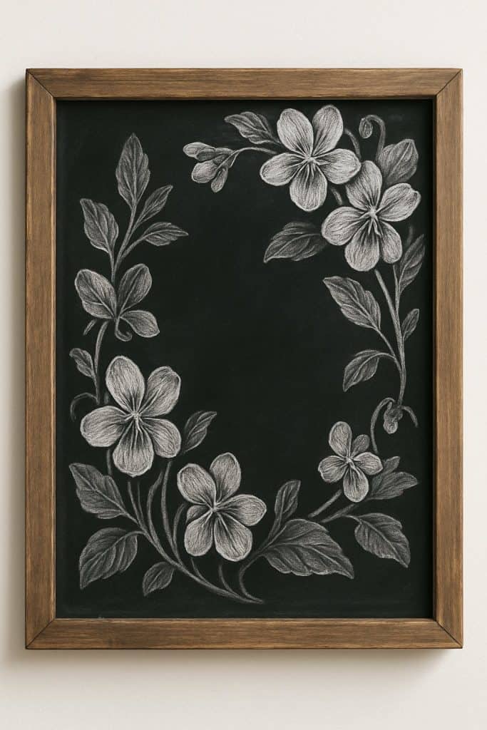 28 Flower Chalkboard Art Ideas to Brighten Up Your Space - Living Tickled