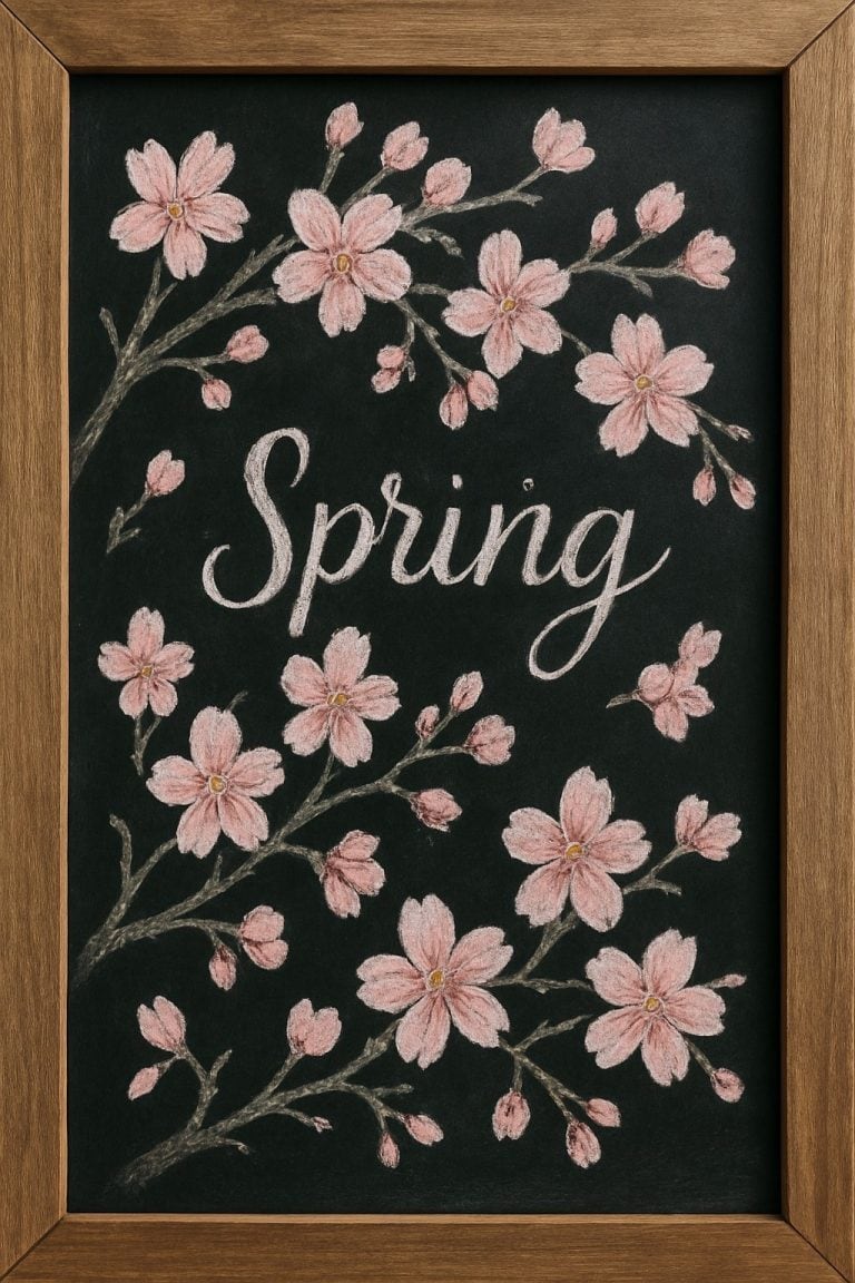 28 Flower Chalkboard Art Ideas to Brighten Up Your Space - Living Tickled