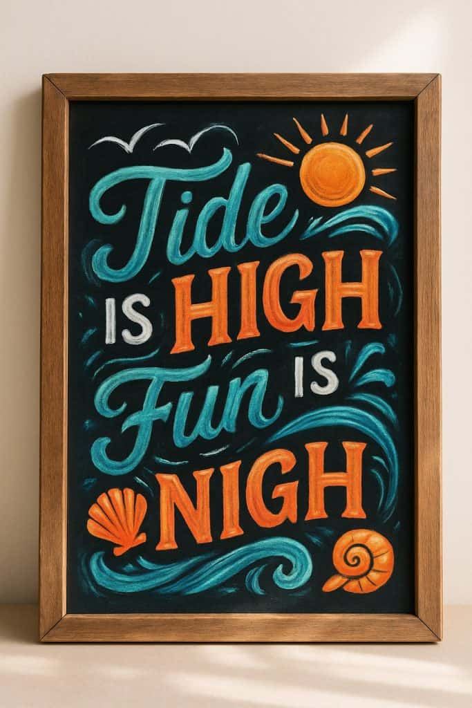 26 Beach Chalkboard Art Ideas to Brighten Up Your Summer Decor - Living ...