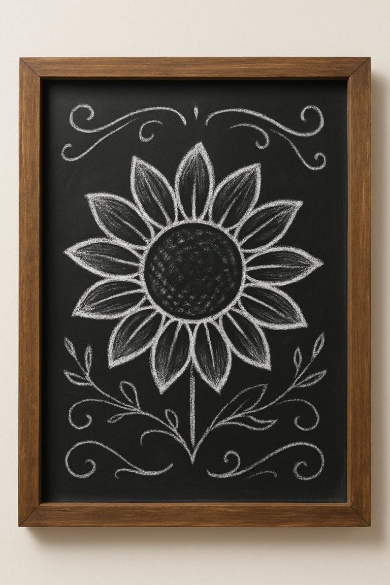 24 Sunflower Chalkboard Art Ideas to Brighten Your Space - Living Tickled