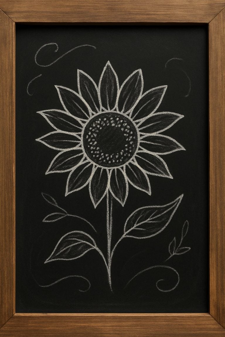 24 Sunflower Chalkboard Art Ideas to Brighten Your Space - Living Tickled