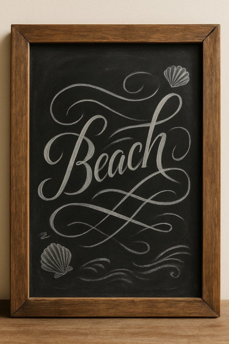 26 Beach Chalkboard Art Ideas to Brighten Up Your Summer Decor - Living ...