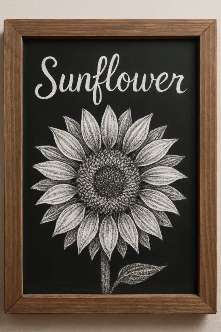 24 Sunflower Chalkboard Art Ideas to Brighten Your Space - Living Tickled