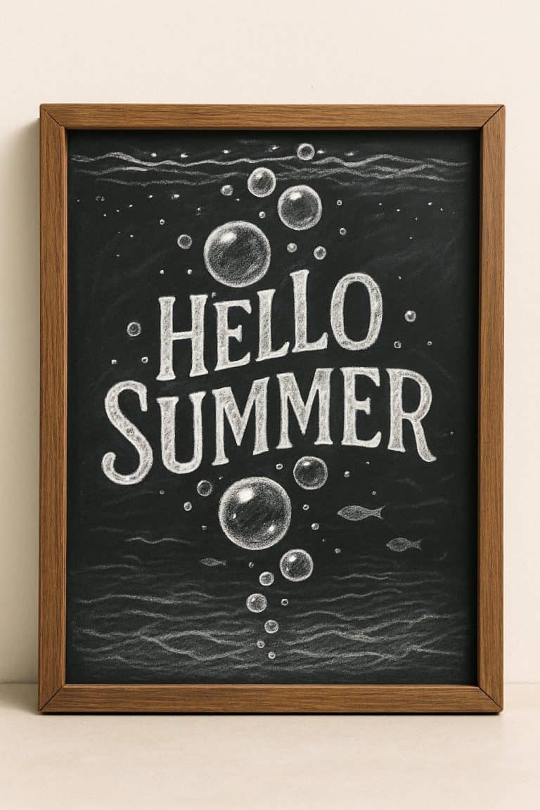 26 Beach Chalkboard Art Ideas to Brighten Up Your Summer Decor - Living ...