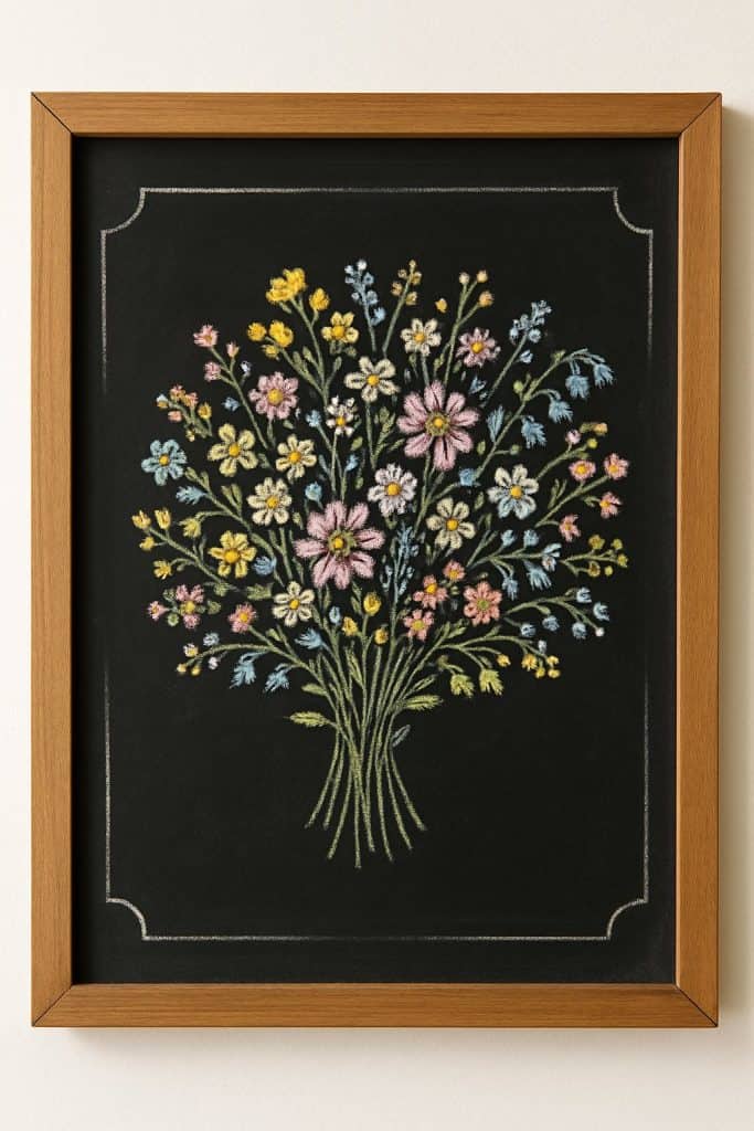 28 Flower Chalkboard Art Ideas to Brighten Up Your Space - Living Tickled