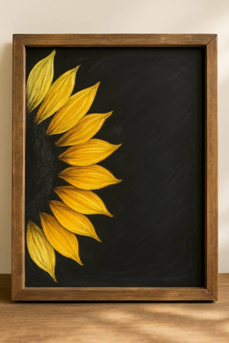 24 Sunflower Chalkboard Art Ideas to Brighten Your Space - Living Tickled