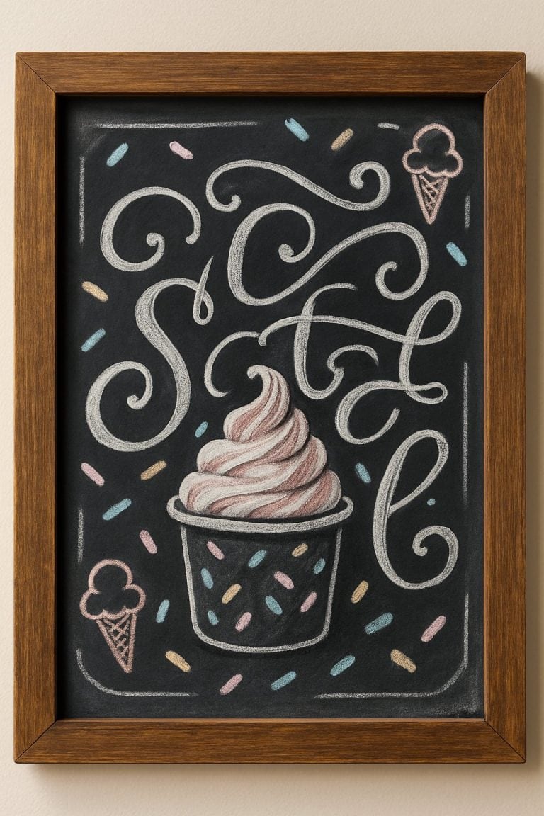 27 Ice Cream Chalkboard Art Ideas To Sweeten Up Your Space - Living Tickled