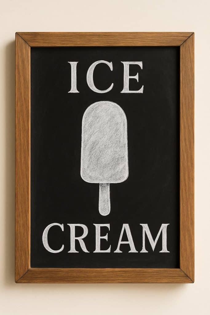 27 Ice Cream Chalkboard Art Ideas To Sweeten Up Your Space - Living Tickled