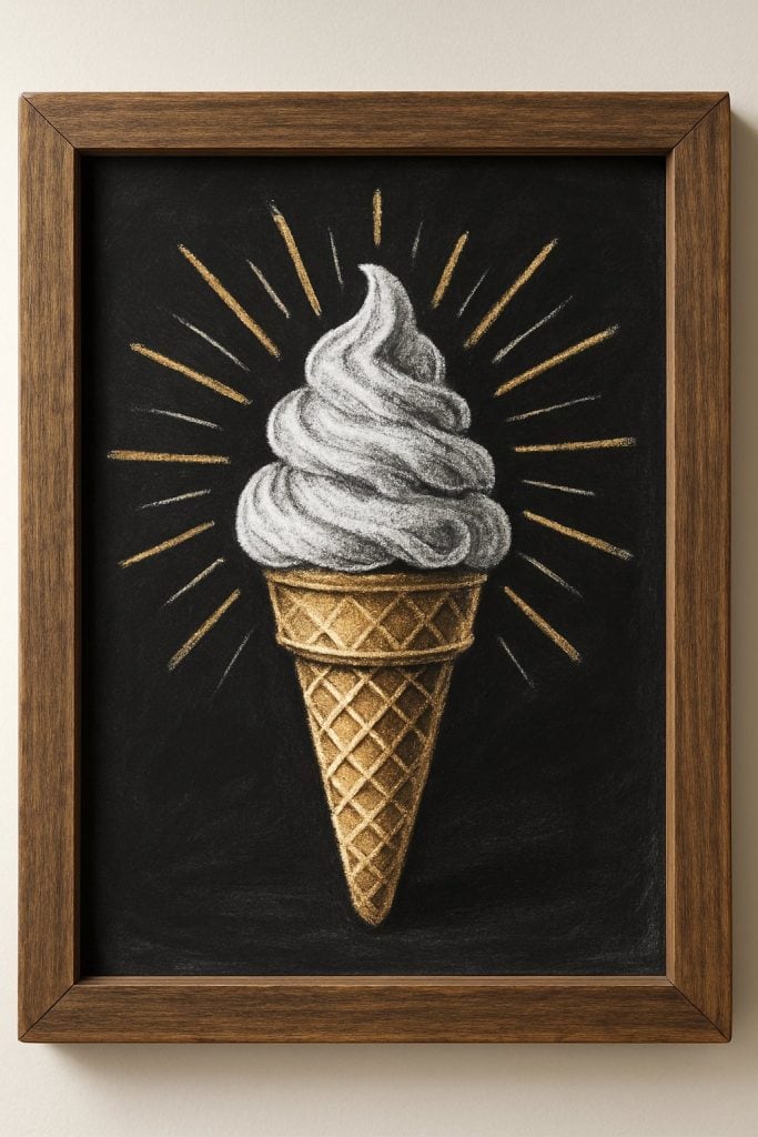 27 Ice Cream Chalkboard Art Ideas To Sweeten Up Your Space - Living Tickled