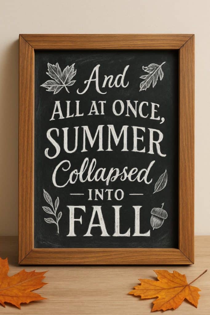 17 October Chalkboard Art Ideas to Brighten Your Autumn Decor