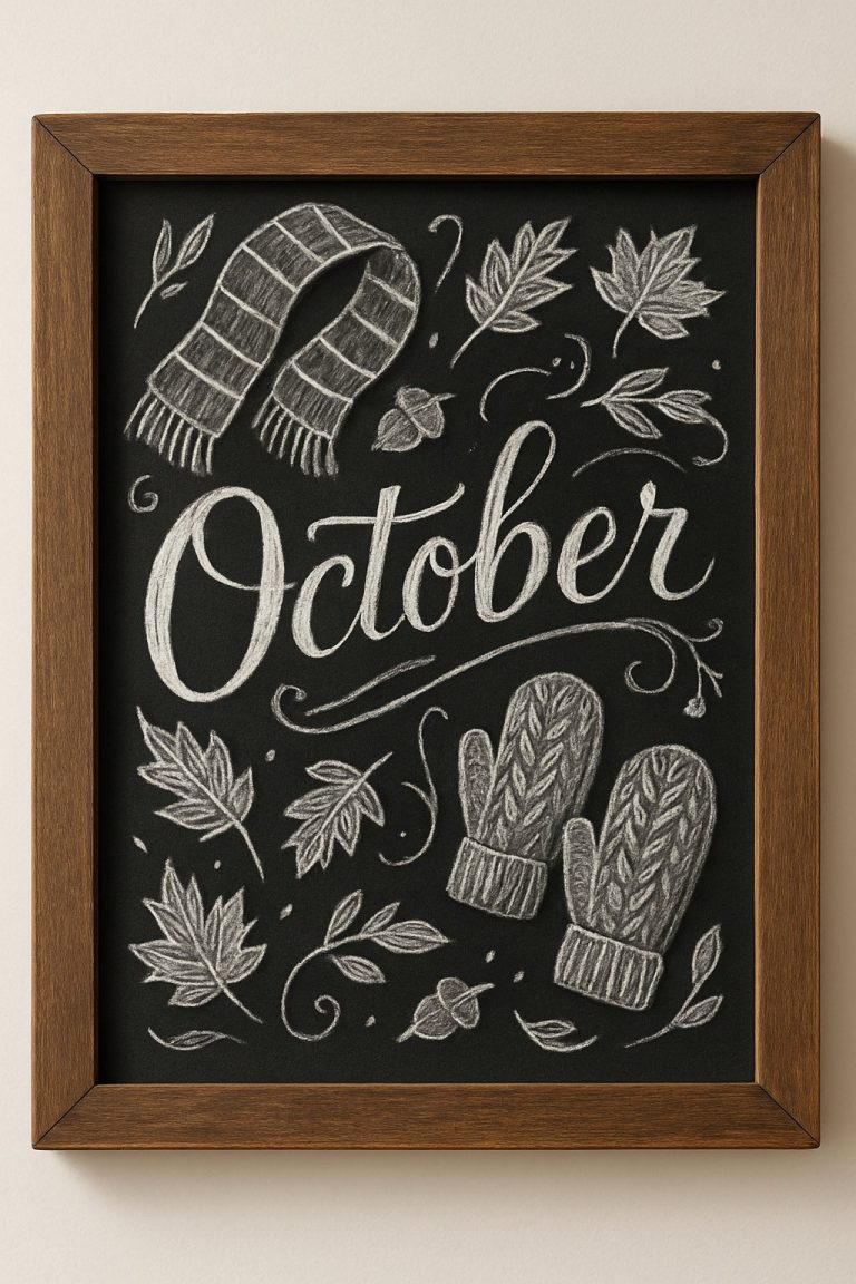 17 October Chalkboard Art Ideas to Brighten Your Autumn Decor