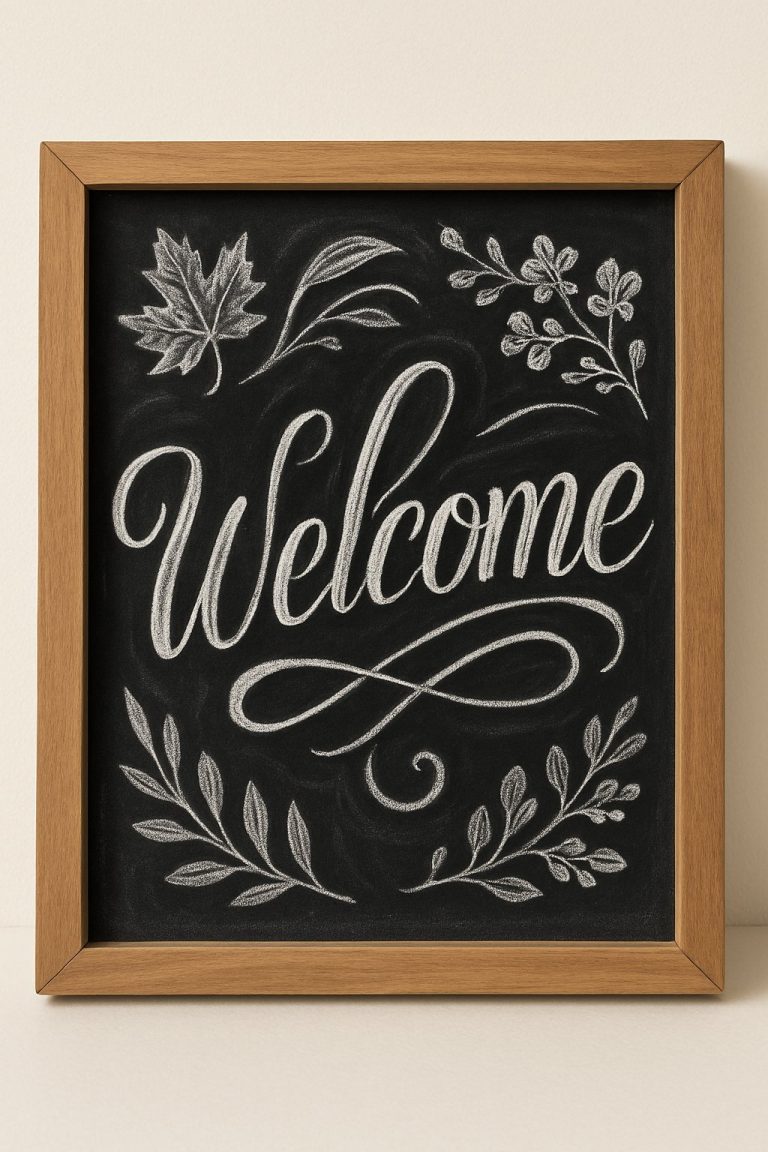 21 Welcome Chalkboard Art Ideas to Inspire Your Entrance Decor - Living ...