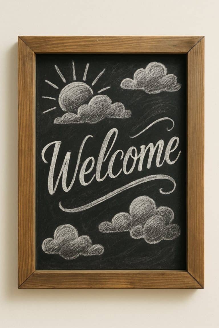 21 Welcome Chalkboard Art Ideas to Inspire Your Entrance Decor - Living ...