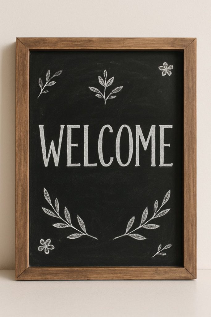21 Welcome Chalkboard Art Ideas to Inspire Your Entrance Decor - Living ...