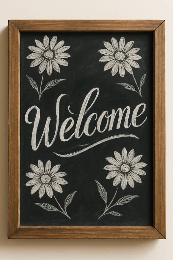 21 Welcome Chalkboard Art Ideas to Inspire Your Entrance Decor - Living ...