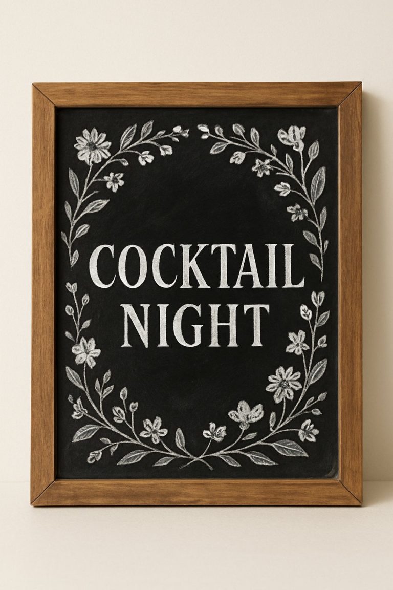 20 Cocktail Chalkboard Art Ideas To Liven Up Your Decor