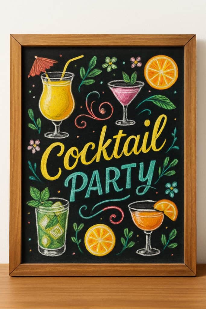 20 Cocktail Chalkboard Art Ideas To Liven Up Your Decor
