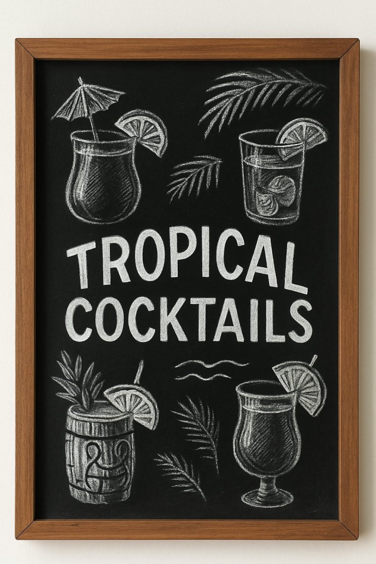 20 Cocktail Chalkboard Art Ideas To Liven Up Your Decor