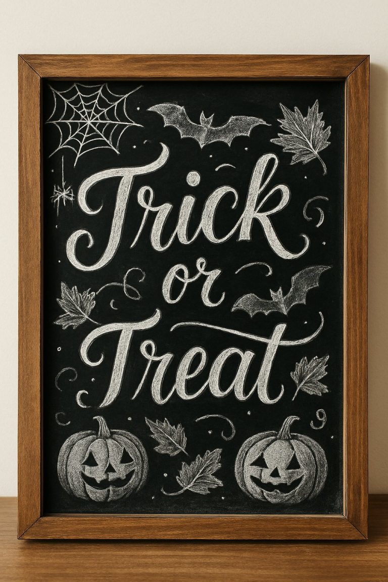 20 Spooky Chalkboard Art Ideas to Haunt Your Halloween Decor
