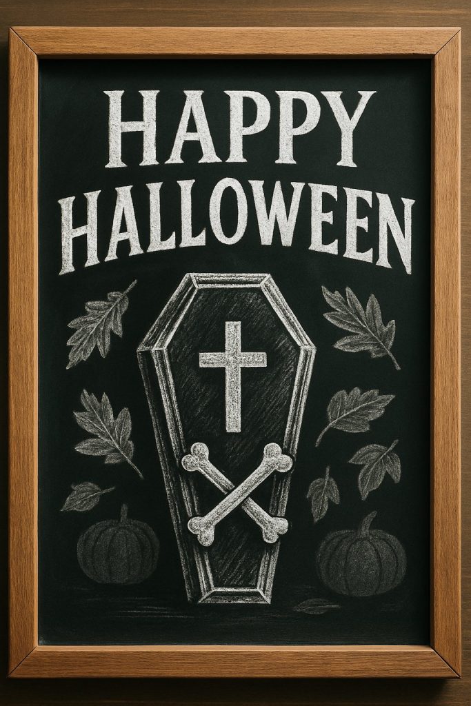 20 Spooky Chalkboard Art Ideas to Haunt Your Halloween Decor