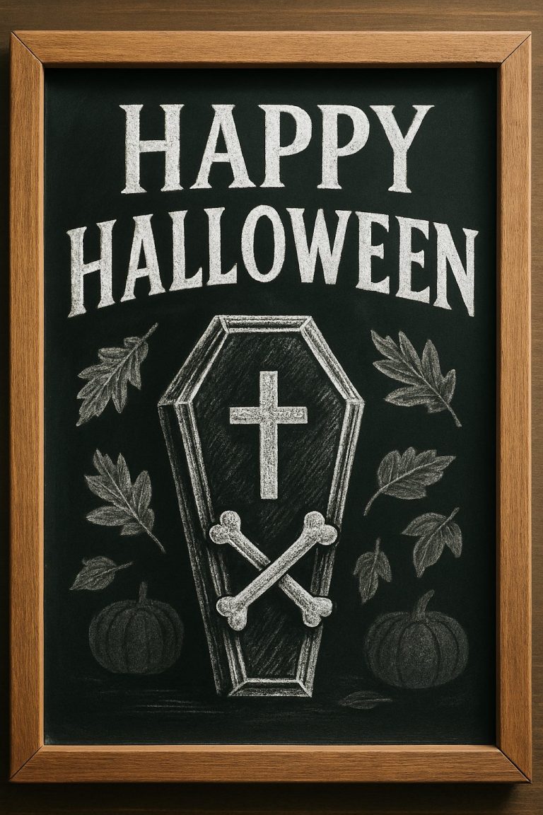 20 Spooky Chalkboard Art Ideas to Haunt Your Halloween Decor