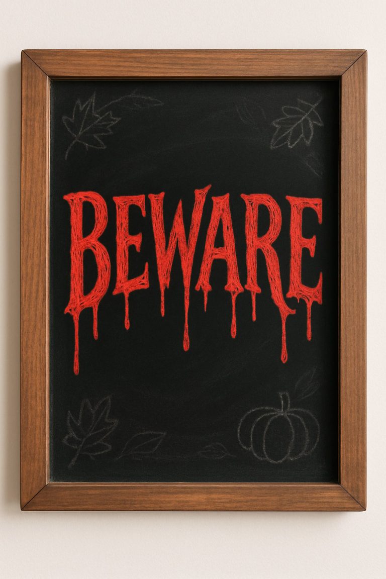 20 Spooky Chalkboard Art Ideas to Haunt Your Halloween Decor