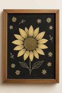 24 Sunflower Chalkboard Art Ideas to Brighten Your Space - Living Tickled