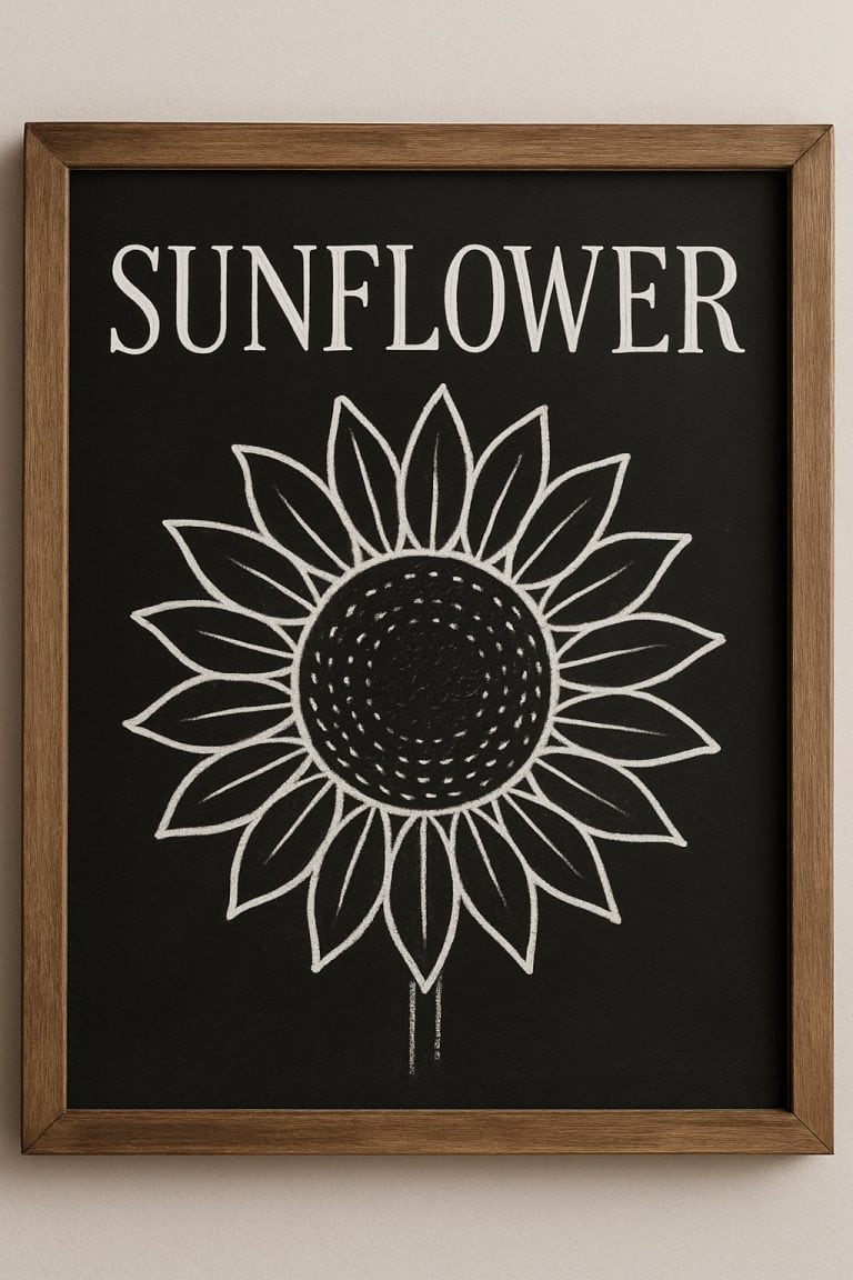 24 Sunflower Chalkboard Art Ideas to Brighten Your Space - Living Tickled