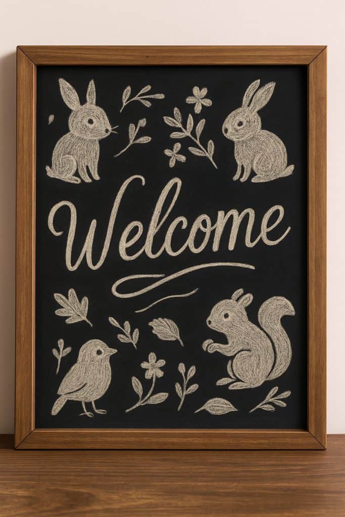 21 Welcome Chalkboard Art Ideas to Inspire Your Entrance Decor - Living ...