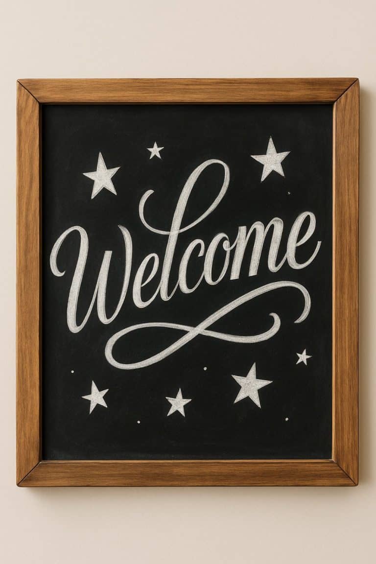 21 Welcome Chalkboard Art Ideas to Inspire Your Entrance Decor - Living ...