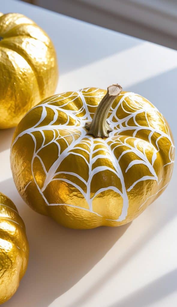 20 Gold Painted Pumpkin Ideas To Glam Up Your Fall Decor - Living Tickled