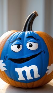 15 M & M Painted Pumpkin Ideas for a Sweet & Colorful Halloween Display ...