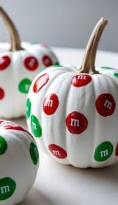 15 M & M Painted Pumpkin Ideas for a Sweet & Colorful Halloween Display ...