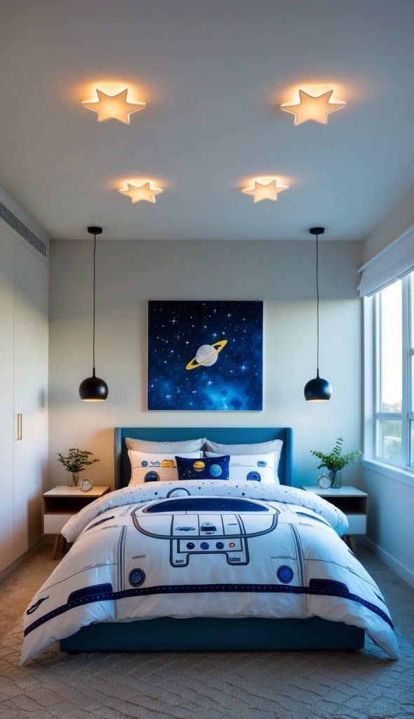 30 Space-Themed Bedroom Decor Ideas for Kids: Blast Off to Dreamy ...