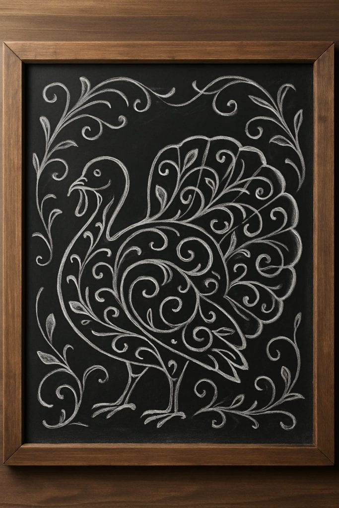 23 Turkey Chalkboard Art Ideas to Try This Thanksgiving Season