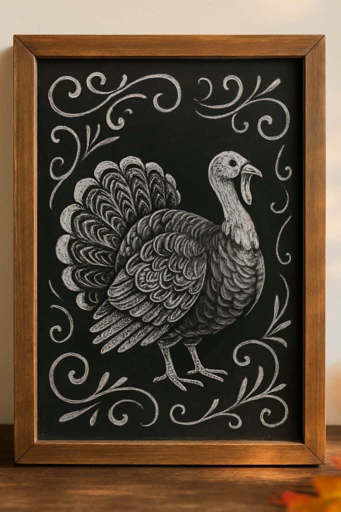 23 Turkey Chalkboard Art Ideas to Try This Thanksgiving Season