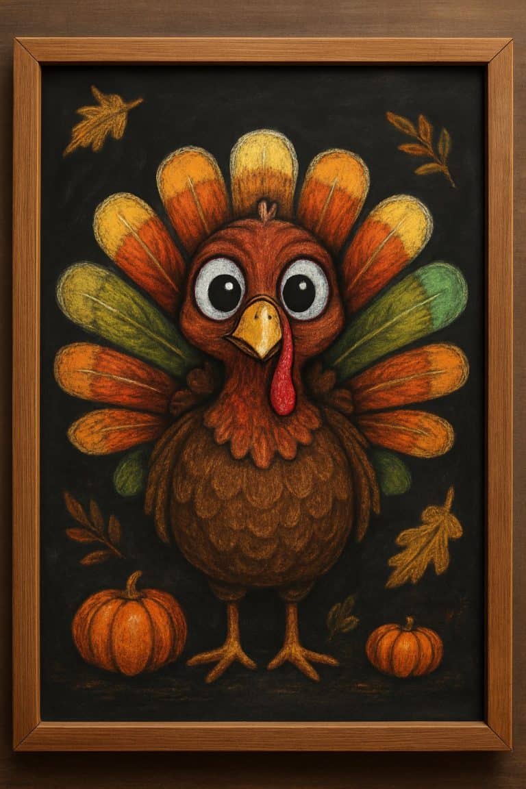 23 Turkey Chalkboard Art Ideas to Try This Thanksgiving Season