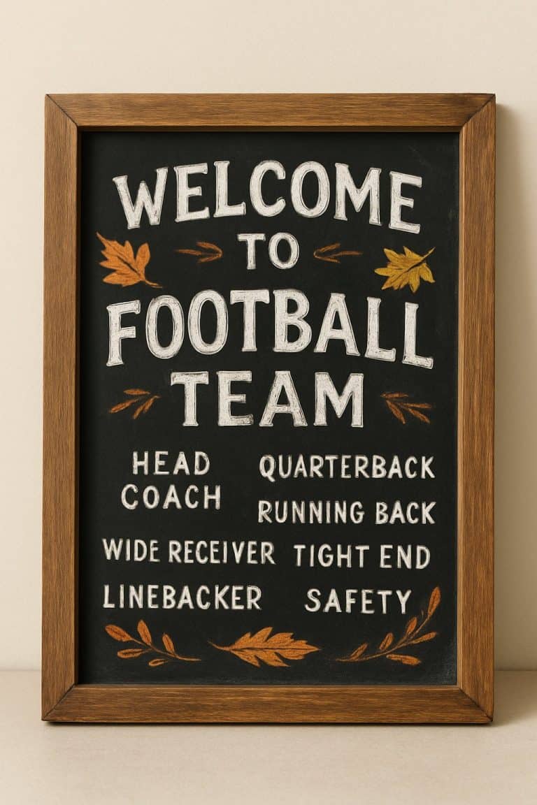 26 Football Chalkboard Art Ideas to Inspire Game Day Fun