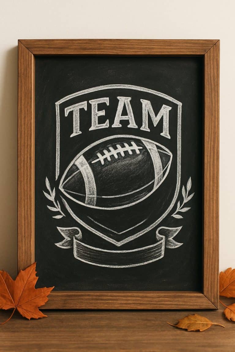 26 Football Chalkboard Art Ideas to Inspire Game Day Fun