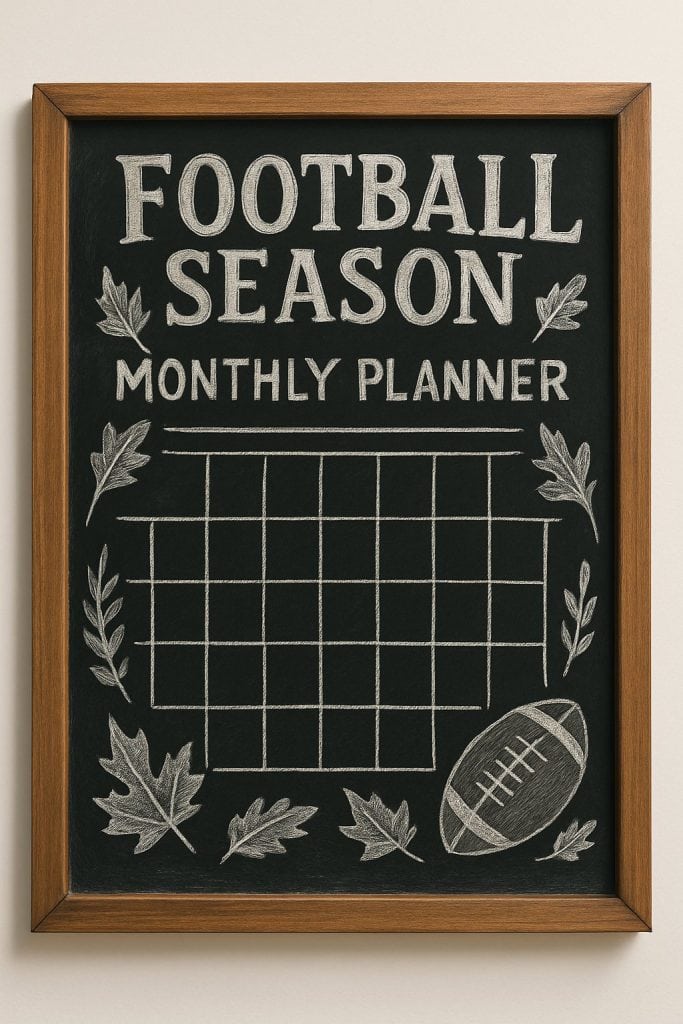 26 Football Chalkboard Art Ideas to Inspire Game Day Fun