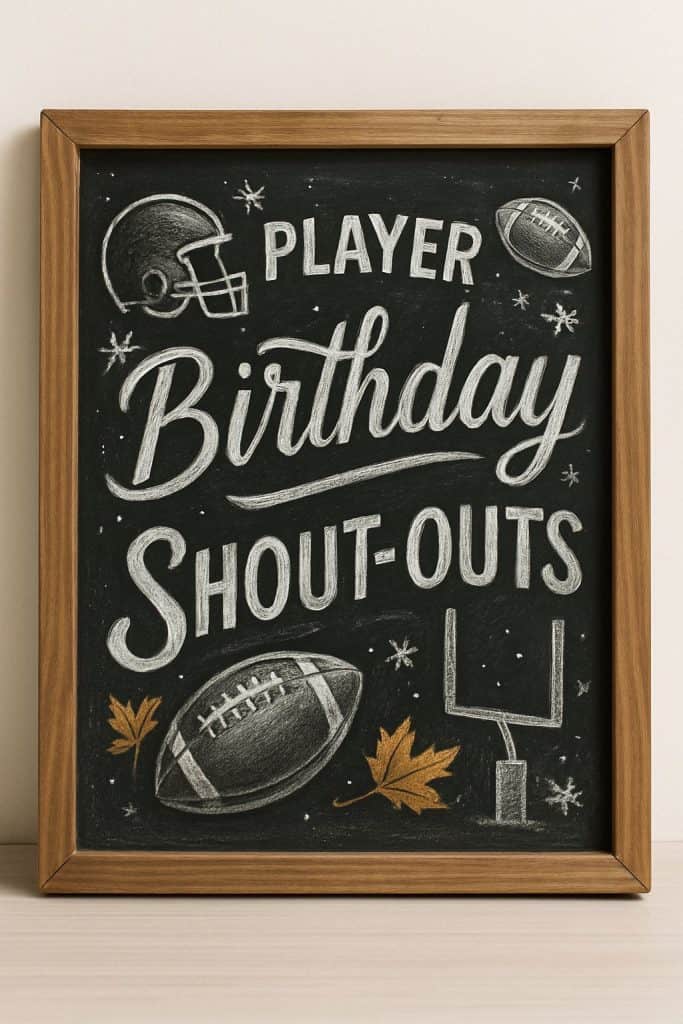 26 Football Chalkboard Art Ideas to Inspire Game Day Fun