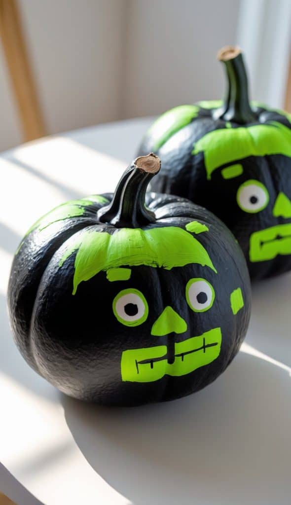16 Frankenstein Painted Pumpkin Ideas for Spooky and Fun Halloween Decor