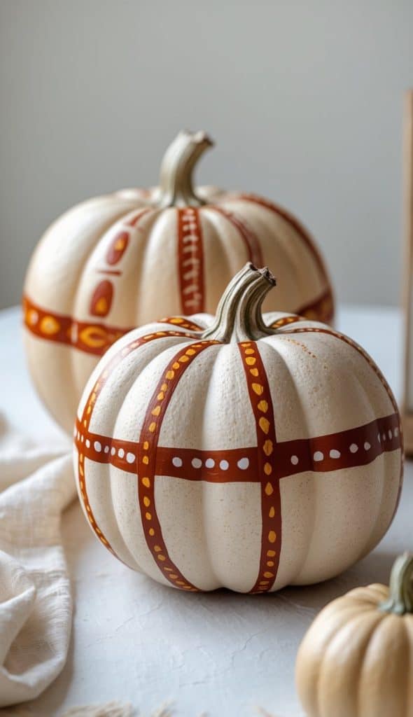 20 Boho Painted Pumpkin Ideas for a Stylish Fall Decor