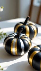 27 Black Painted Pumpkin Ideas That Are Bold and Stylish - Living Tickled
